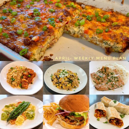 April: Meal Plan on a Budget! – Honeybears & Sydneybeans