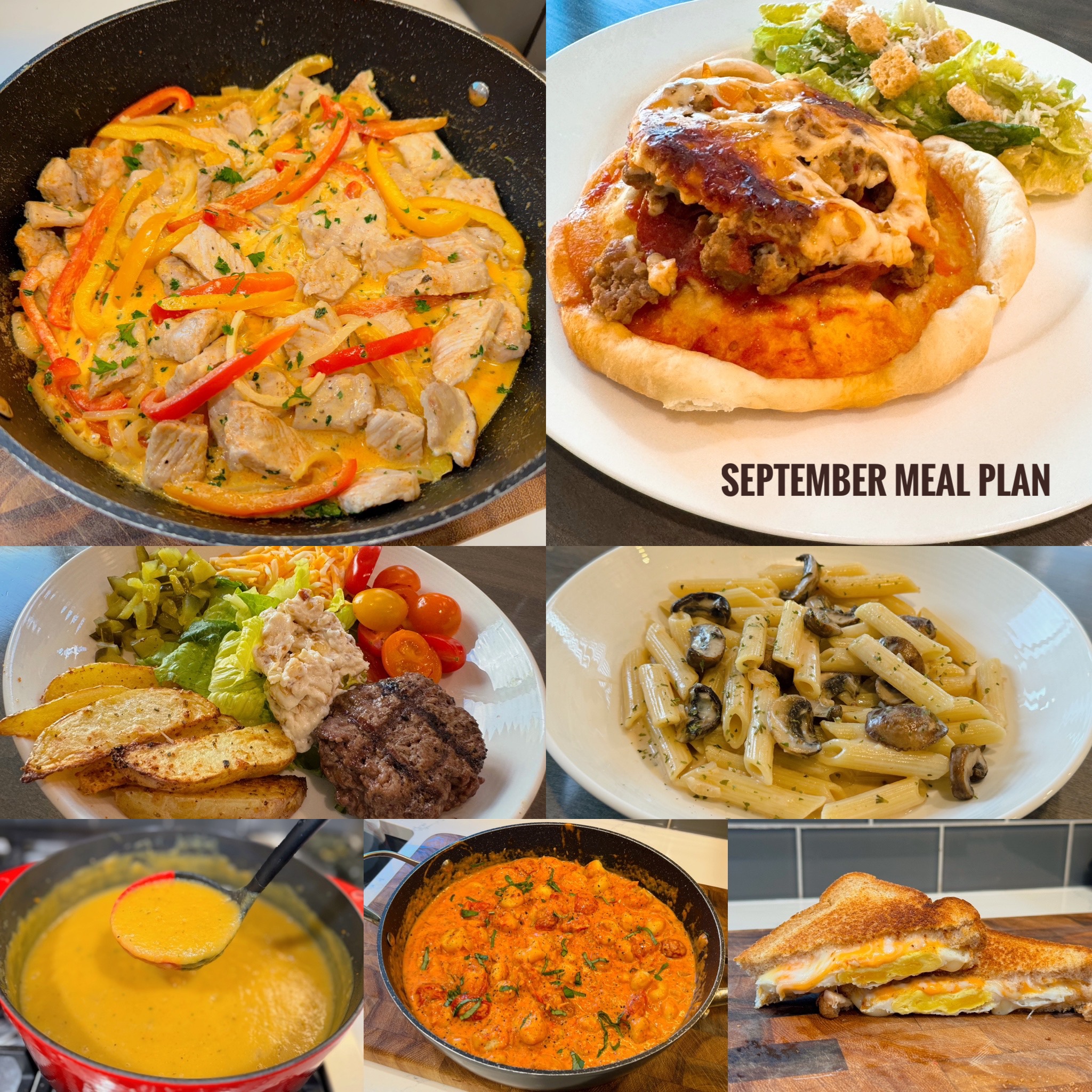 September Meal Plan – Honeybears & Sydneybeans