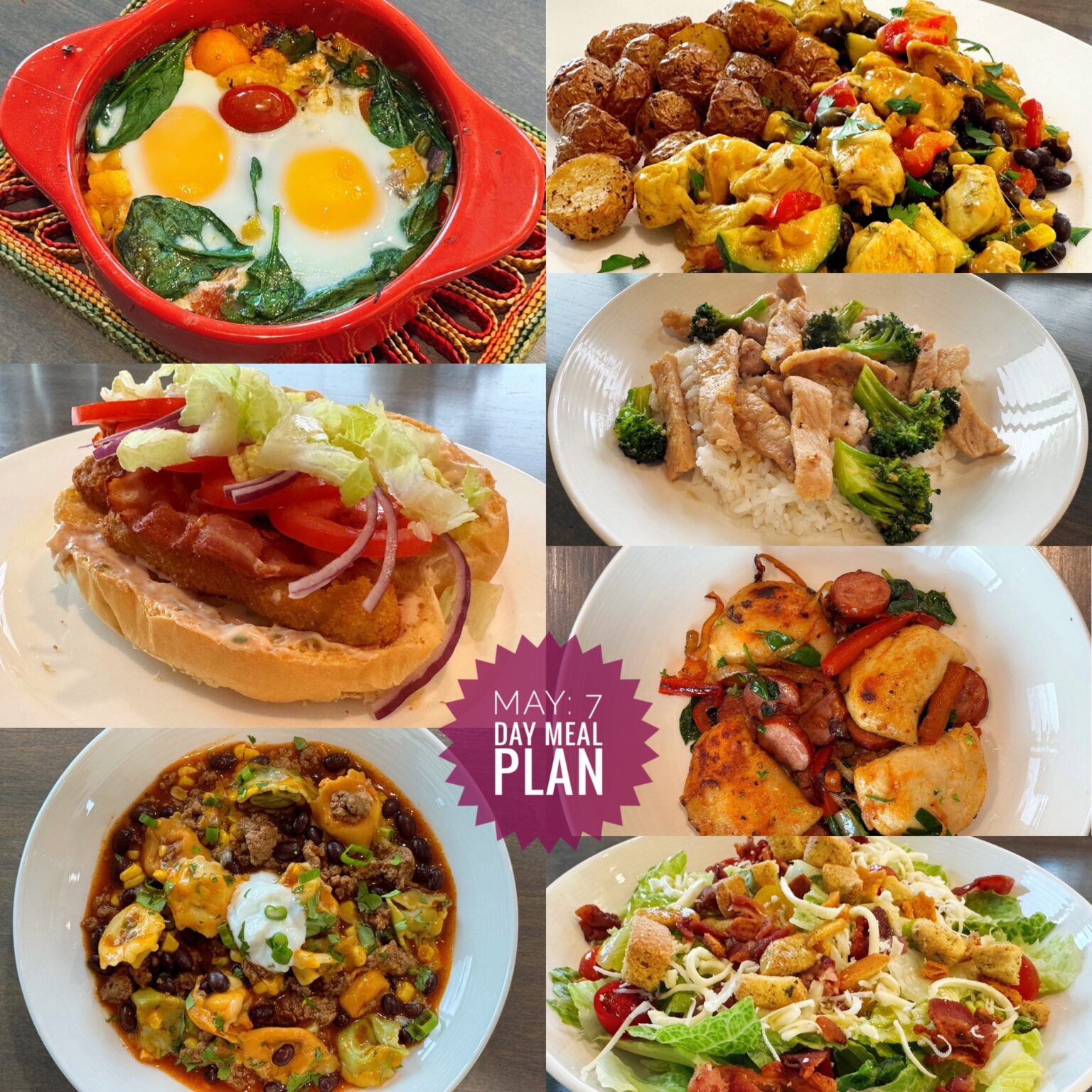 May: 7 Day Meal Plan – Honeybears & Sydneybeans