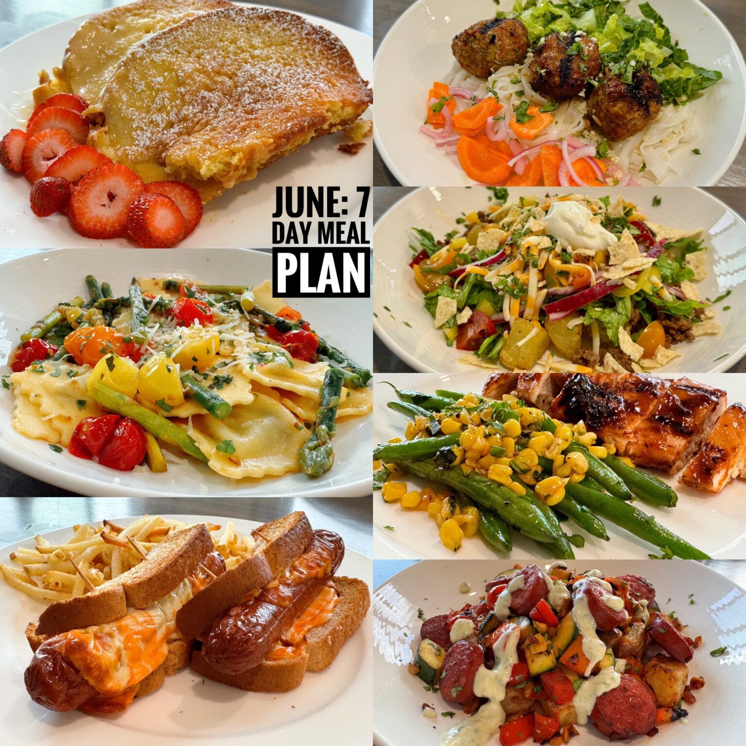 June: 7 Day Meal Plan – Honeybears & Sydneybeans